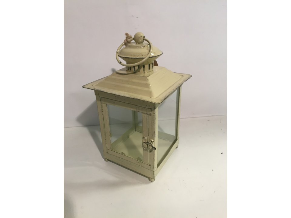 CREAM LANTERN 14CM X 14CM X 26CM | Something special