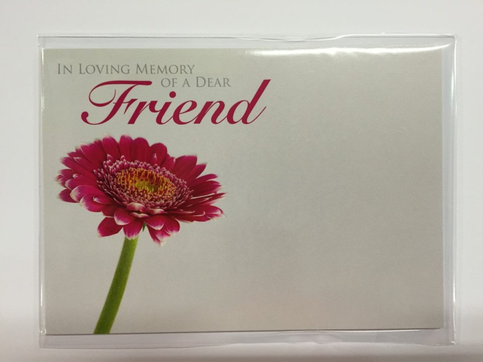 IN LOVING MEMORY OF A DEAR FRIEND X6 | Something special